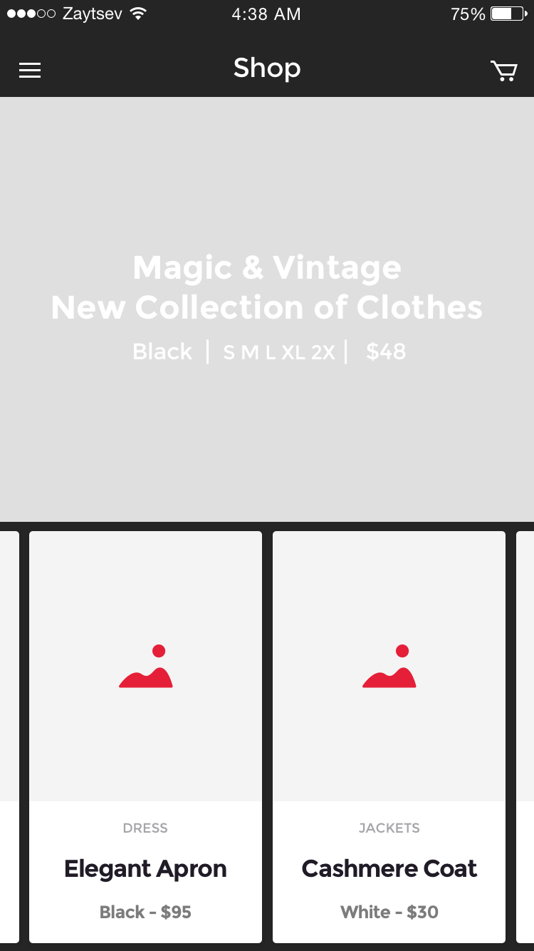 Oculus iOS Wireframe UI Kit by Qo7 | ThemeForest